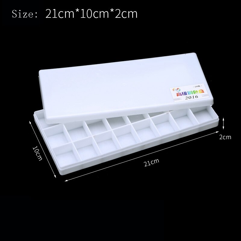 24/25 Grids Plastic Color Paint Palette For Waterc... – Grandado