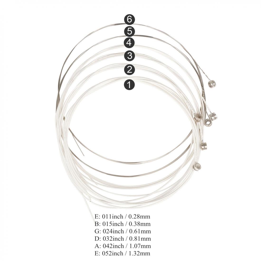 6pcs/set Guitar 011-052 Inch Strings High Carbon S... – Vicedeal