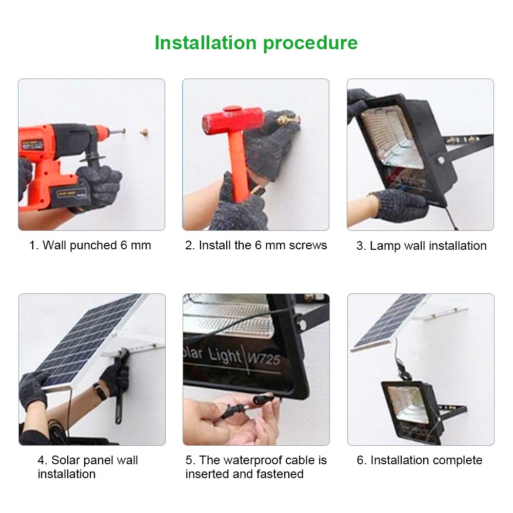 44W 44 Led/170W 170 Led Solar Panel Tuin Lamp Outd... – Grandado