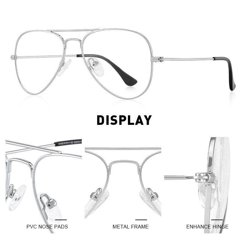 MERRYS Classic Pilot Glasses Frames For Children B... – Vicedeal