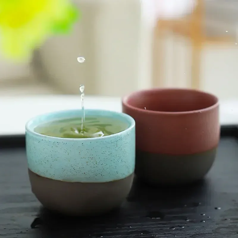 120ML Rough Pottery Retro Tea Cup Creativity Handm... – Grandado