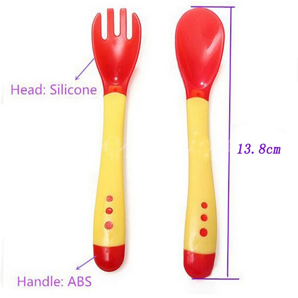 1/set Baby Temperature Sensing Spoon and Fork Safe... – Grandado