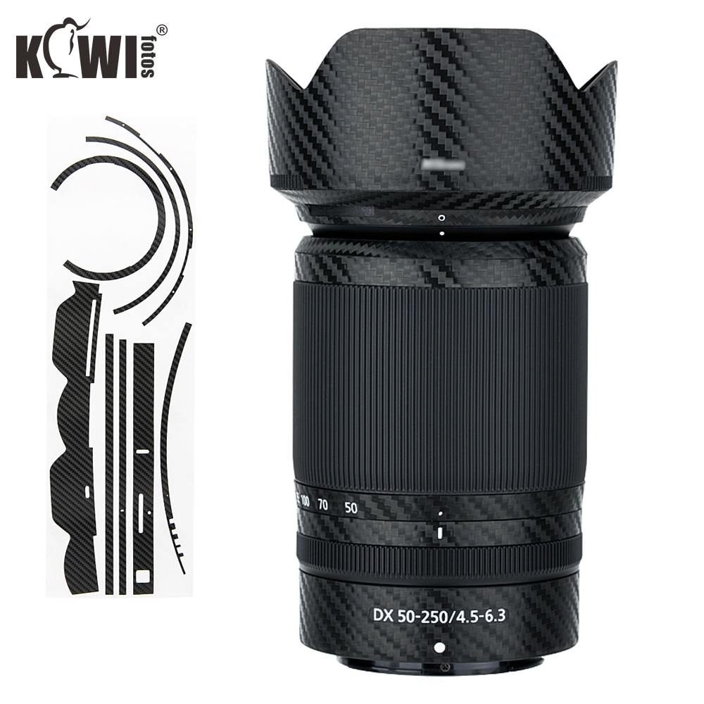 Anti-Slide Carbon Fiber Lens & Lens Hood Skin Film... – Grandado