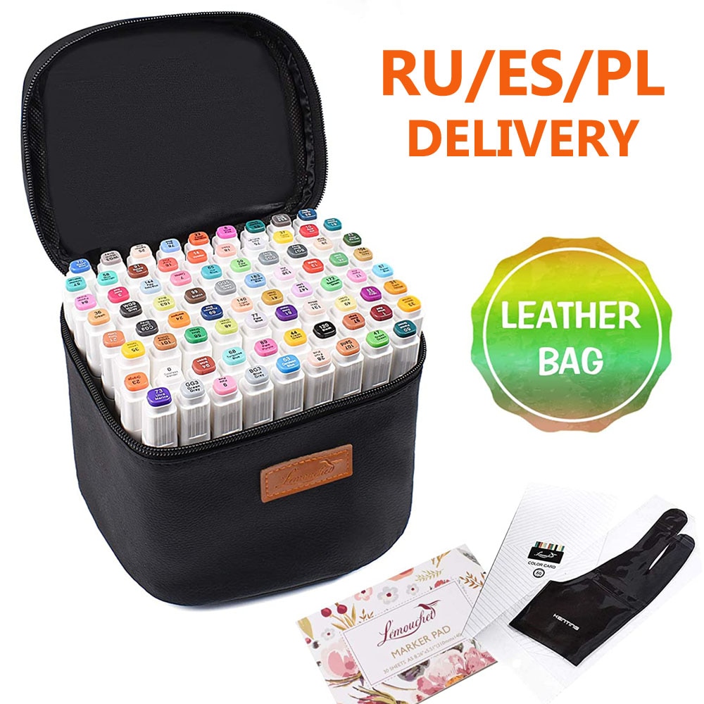 Touchfive 60/80 Kleuren Dual Tips Art Marker Pen A... – Grandado