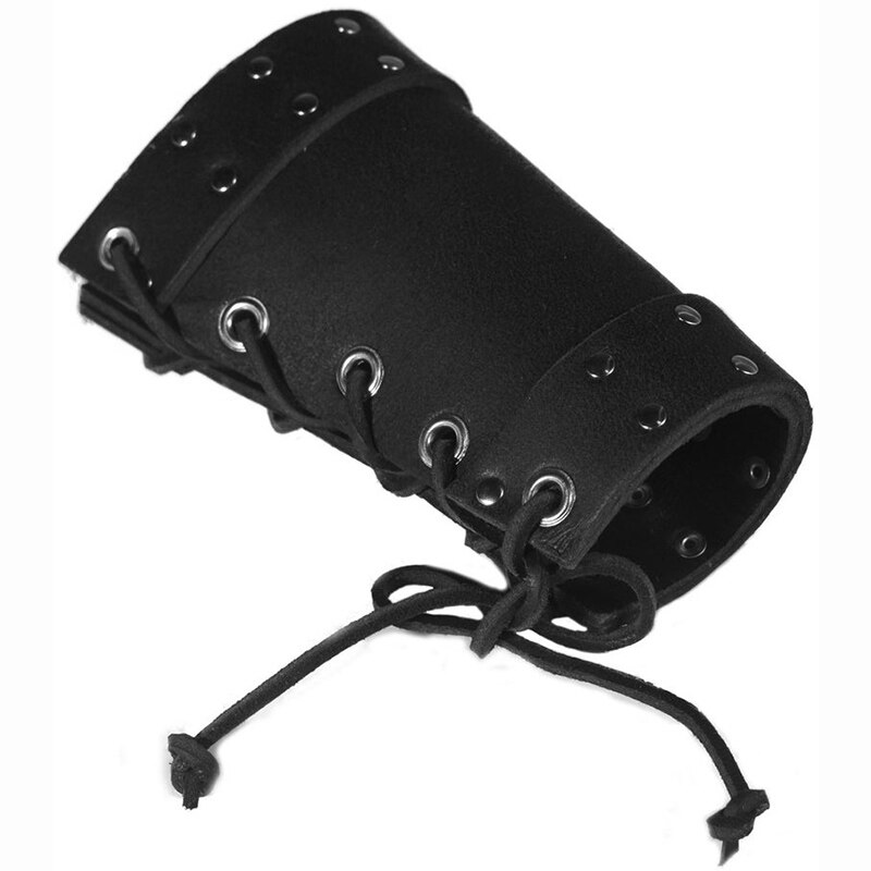 Medieval Fighter Leather Men's Bracer Hand For... – Grandado