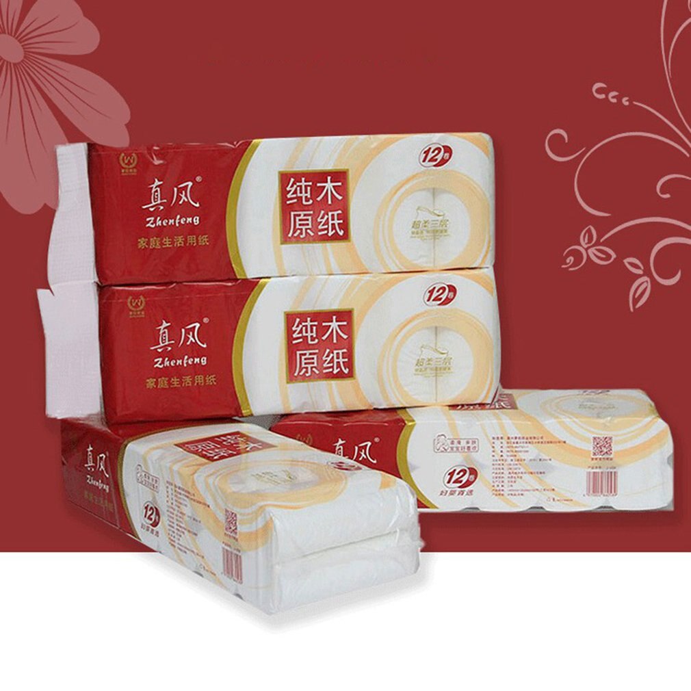 Household paper roll Original wood pulp fine and s... – Grandado