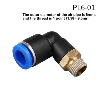 10PCS PL Threaded Elbow Pneumatic Connector Hose Q... – Vicedeal