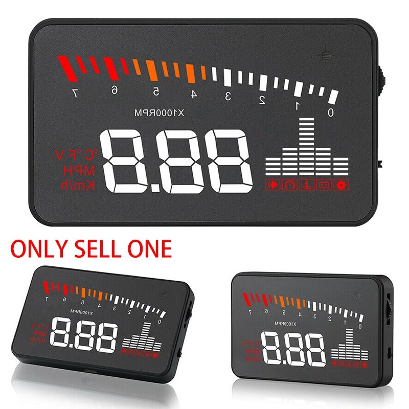 Car HUD Projector Head Up Display OBD2 EUOBD Speee... – Grandado