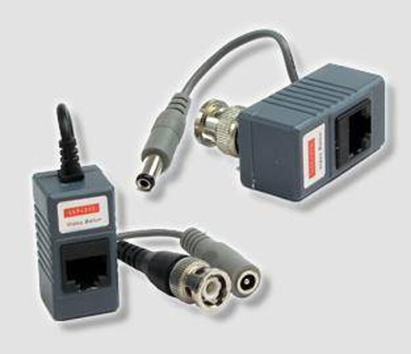 one pair of CCTV Camera Video Power Balun UTP Cable Transceiver ...