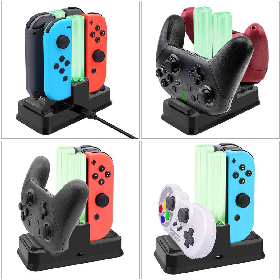 6 In 1 Nintend Switch LED Charger Dock Charging St... – Grandado