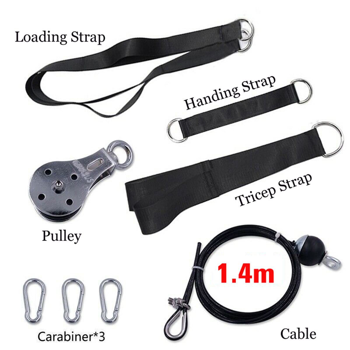 100KG Fitness DIY Pulley Cable Machine Attachment ... – Vicedeal