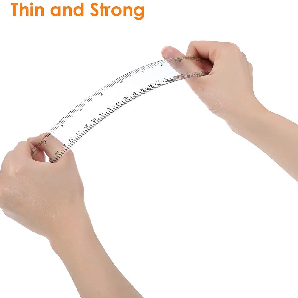 Plastic Ruler 6/8/12 Inch Standard/metric Rulers S... – Vicedeal