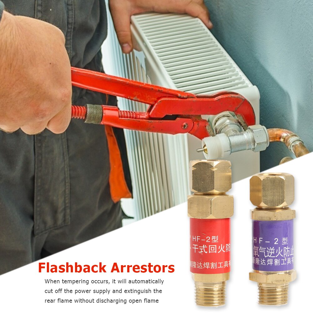 2Pcs Zuurstof Acetyleen Flashback Arrestor Brandst... – Vicedeal