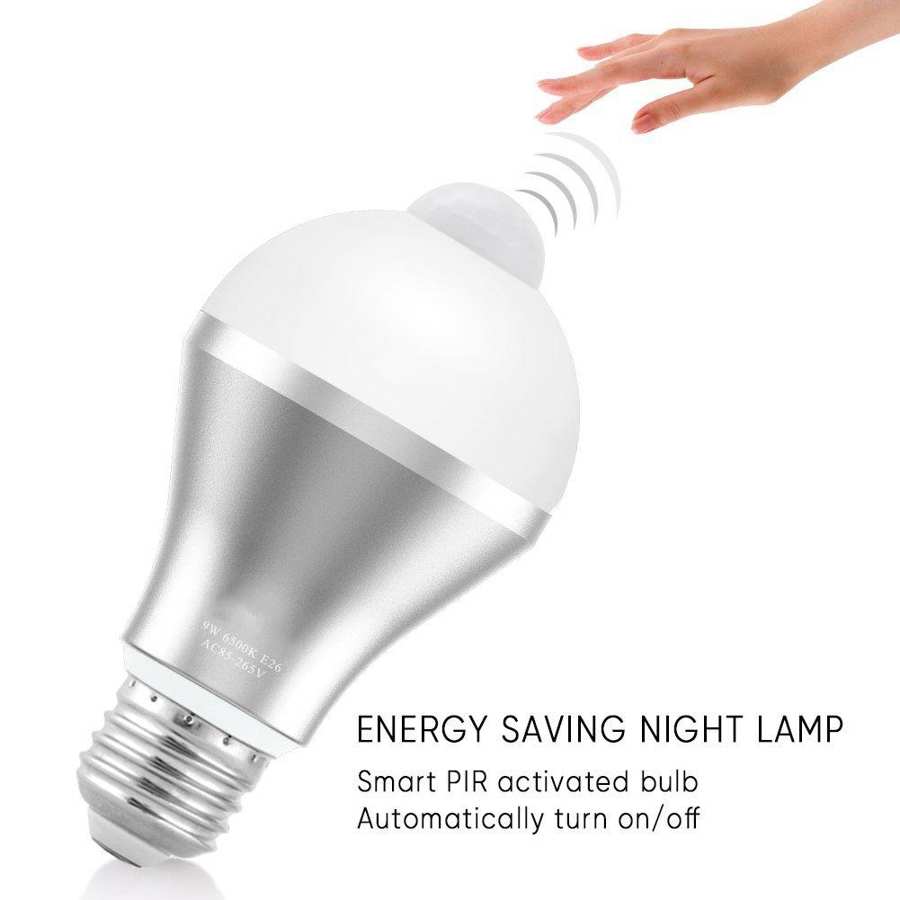 Motion Sensor Light Bulb 9W Smart PIR LED Bulbs Au... – Grandado