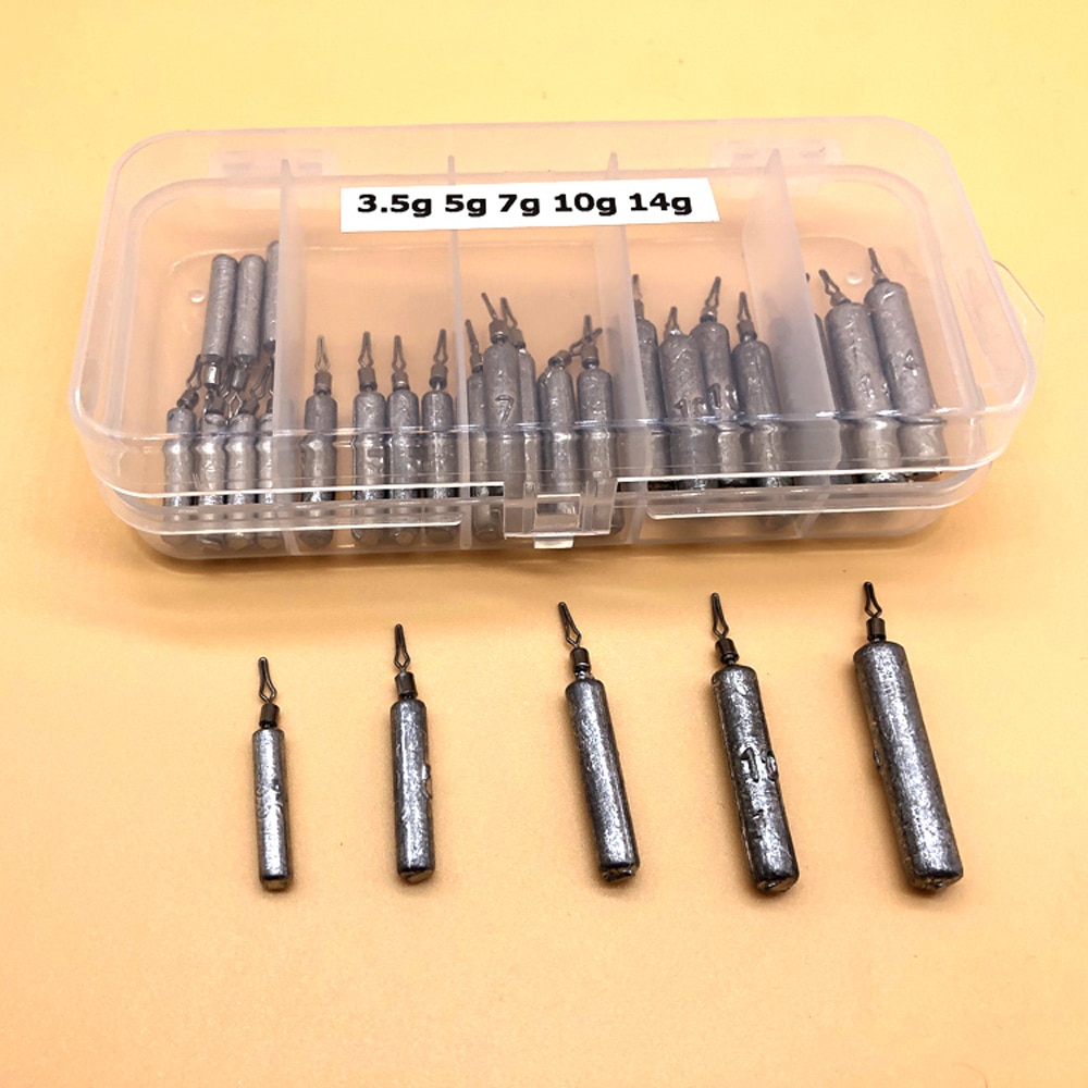 28pcs/box Fishing Lead Sinkers Weights 3.5g 5g 7g ... – Vicedeal