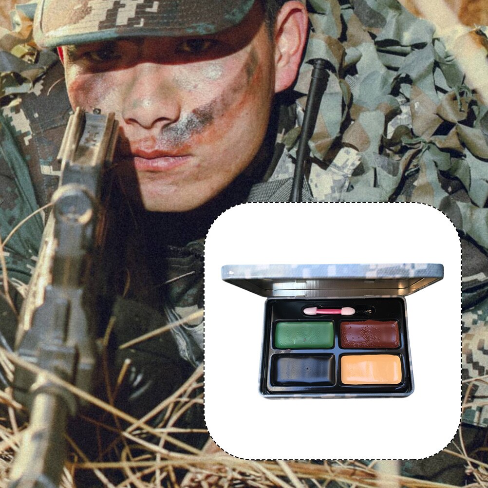 Camouflage Face Paint Kit CS Face Paint Camo Woodl... – Grandado
