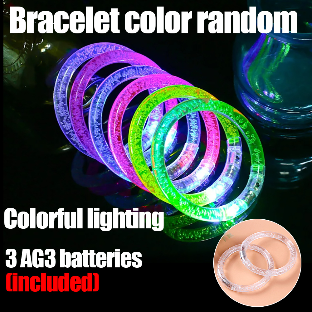 Luminous Wristbands LED Light Up Bracelet Glow in ... – Vicedeal