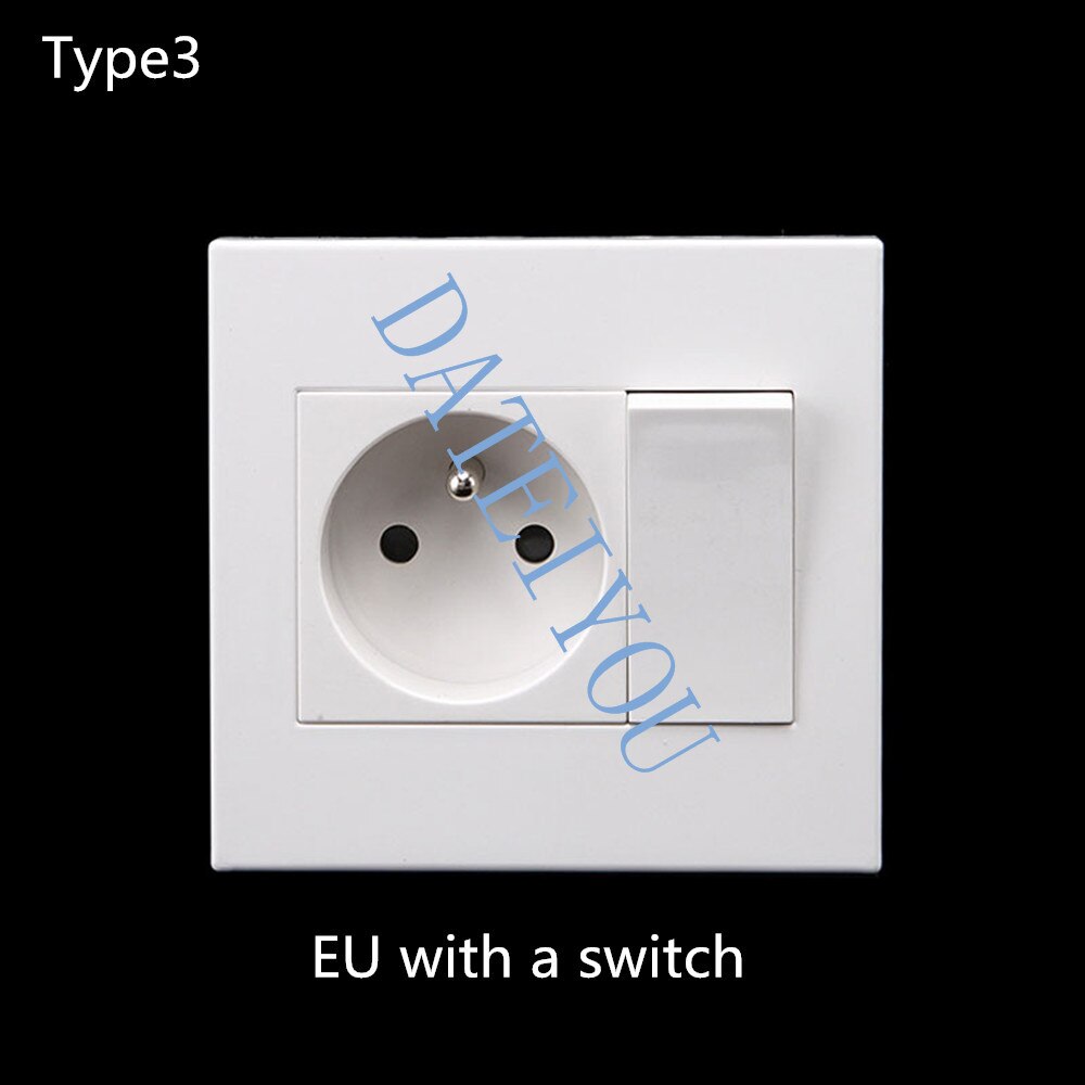 Wall Switch Socket EU German/French Standard Push ... – Grandado