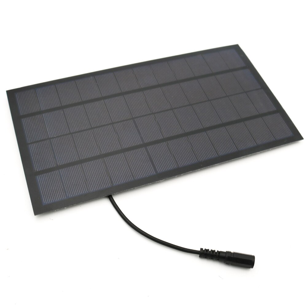 12v 7w 583ma utvide ledning solcellepanel polykrys... – Grandado