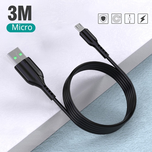 ANKNDO 3m 5m Long Type C Cable Micro USB Phone Cha... – Grandado