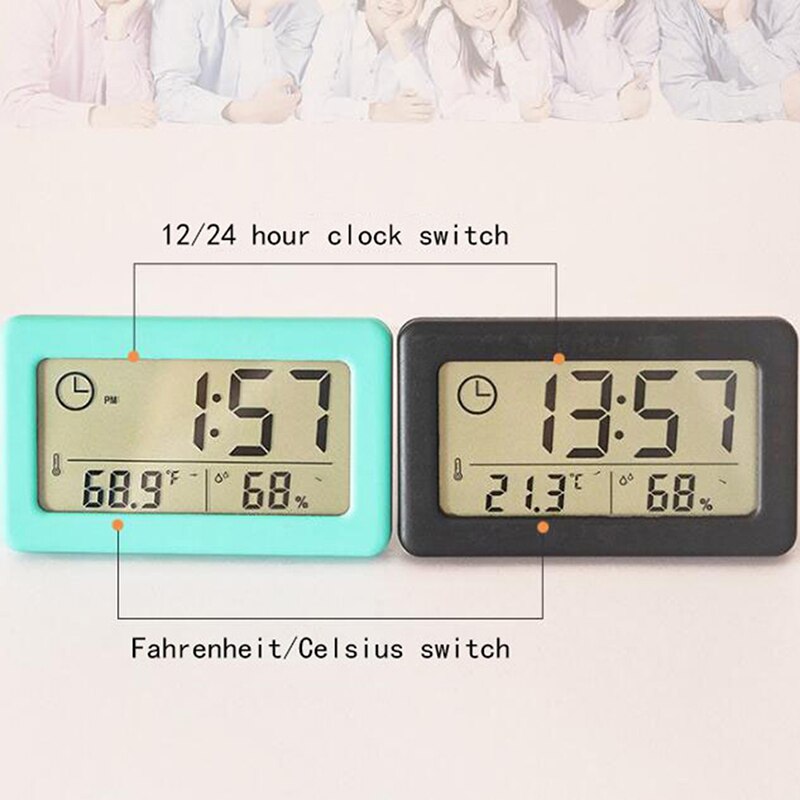 LED Digital Alarm Clock With Thermometer Desktop E... – Grandado