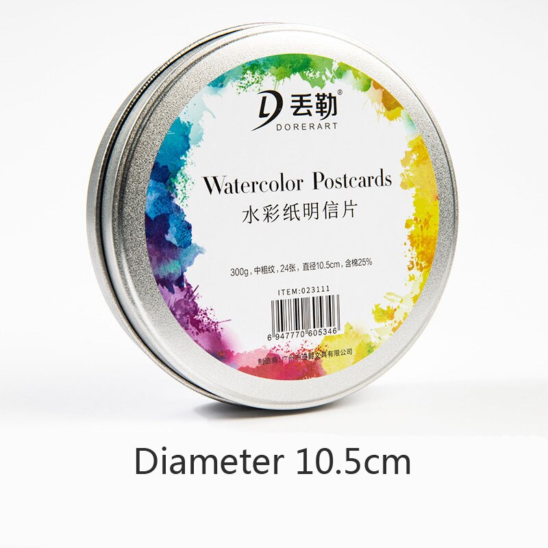 Round Watercolor Paper Pad 300g/m2 Thicker Papel A... – Vicedeal