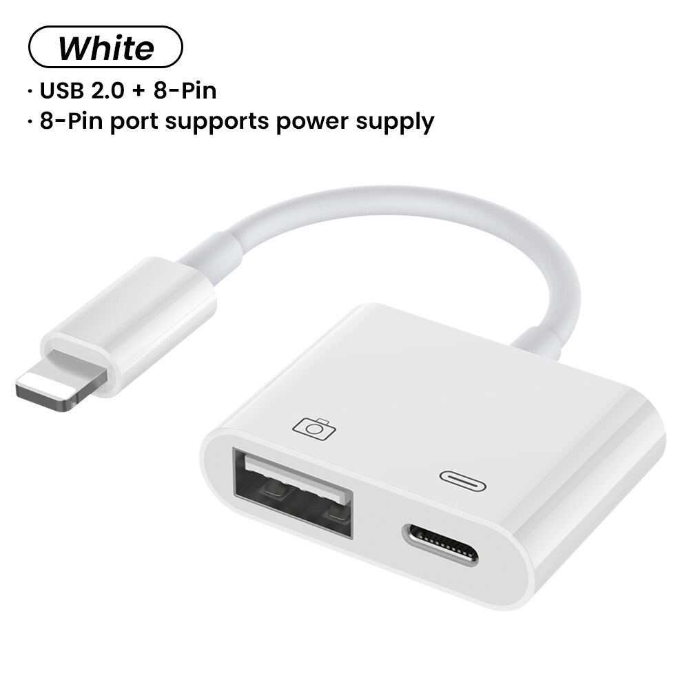 Voor Iphone Otg Adapter 8 Pin Naar Usb 2.0 Convert... – Vicedeal