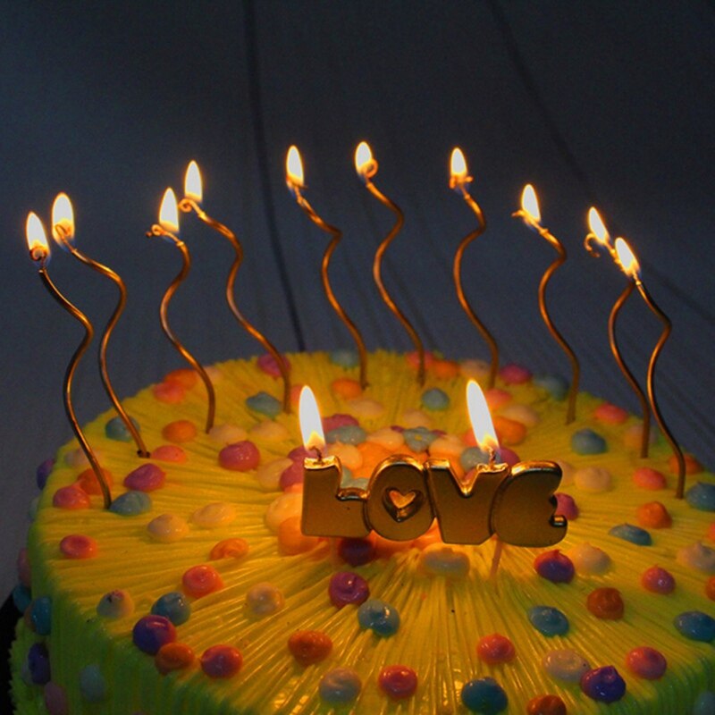 Large Thread Birthday Candle Rotating Candle Scent... – Grandado