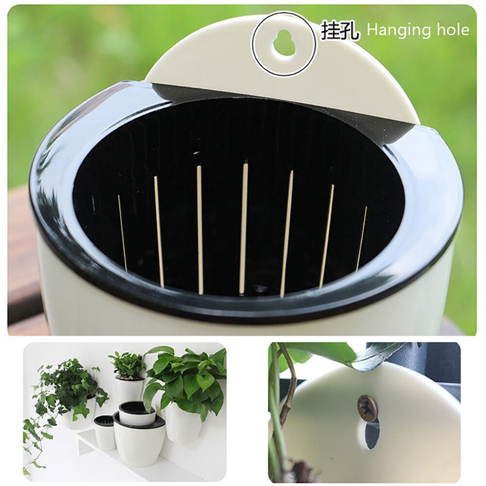 Wall Hanging Plant Pot Auto Absorb Water Flowerpot... – Grandado