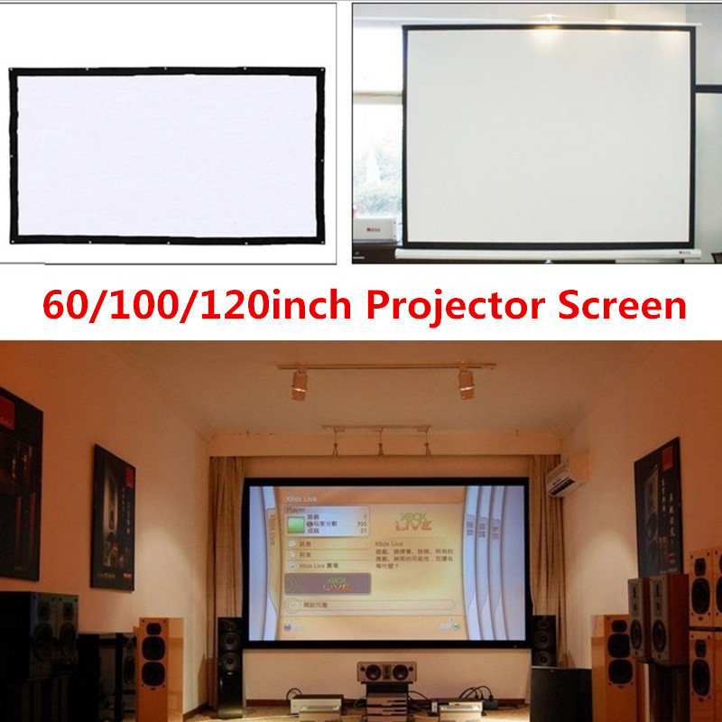 Projector-specific screen is easy to fold 120 inch... – Vicedeal