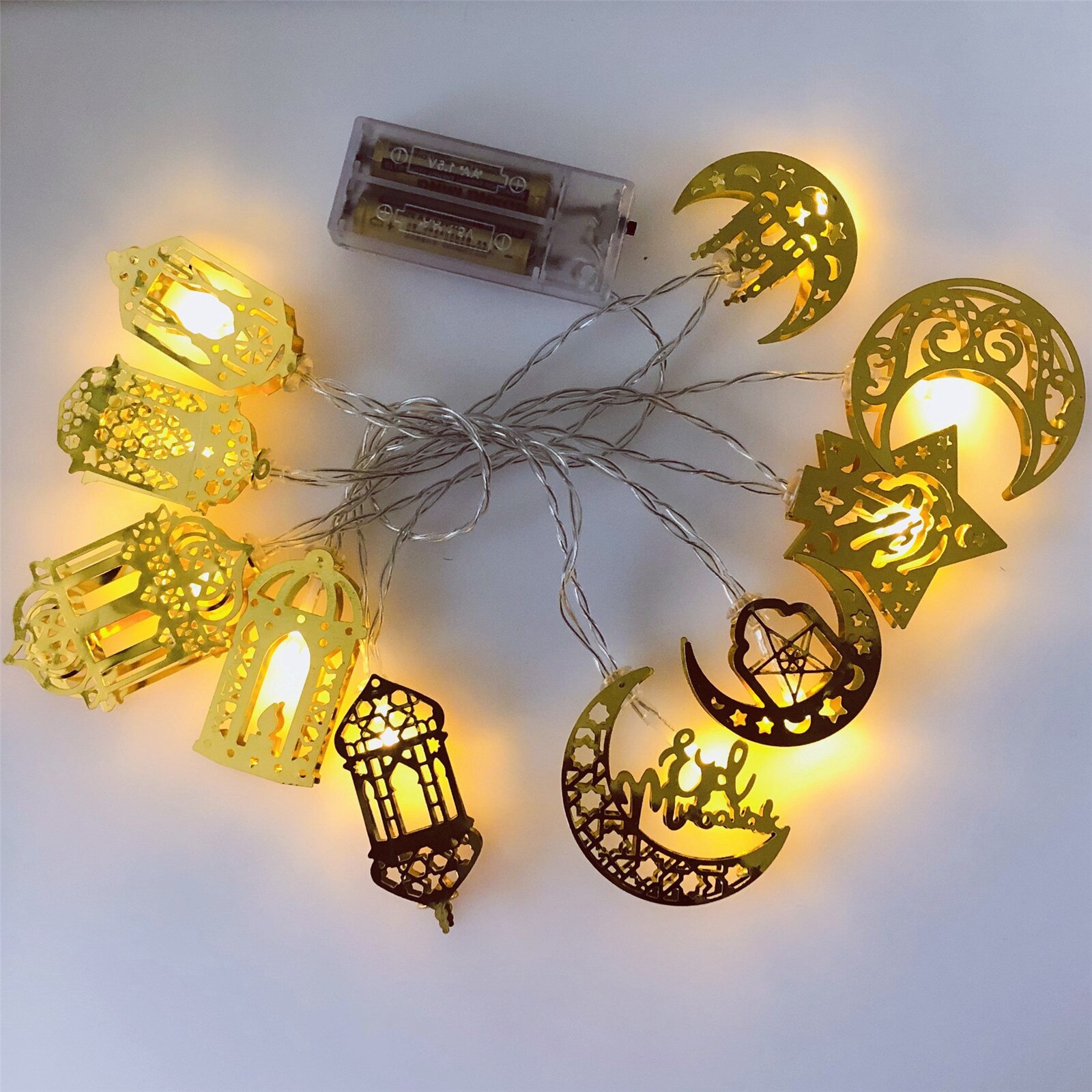 Led Light String Eid Mubarak Gordijn Lichten Decor... – Grandado