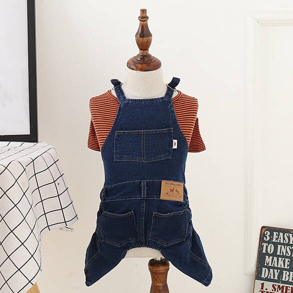 [MPK Dog Denim Overalls] Dog Denim Dungarees, Dog ... – Grandado