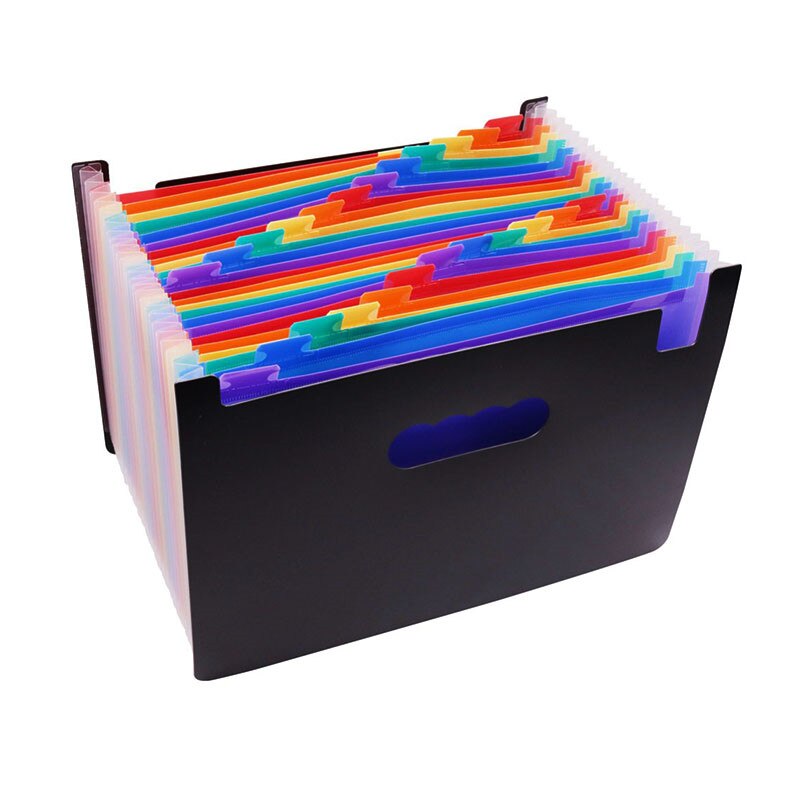24 Pockets Expanding File Folder A4 Organizer Port... – Vicedeal