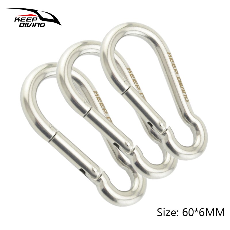3 PCS 316 Stainless Steel Scuba Diving Hook Spring... – Grandado