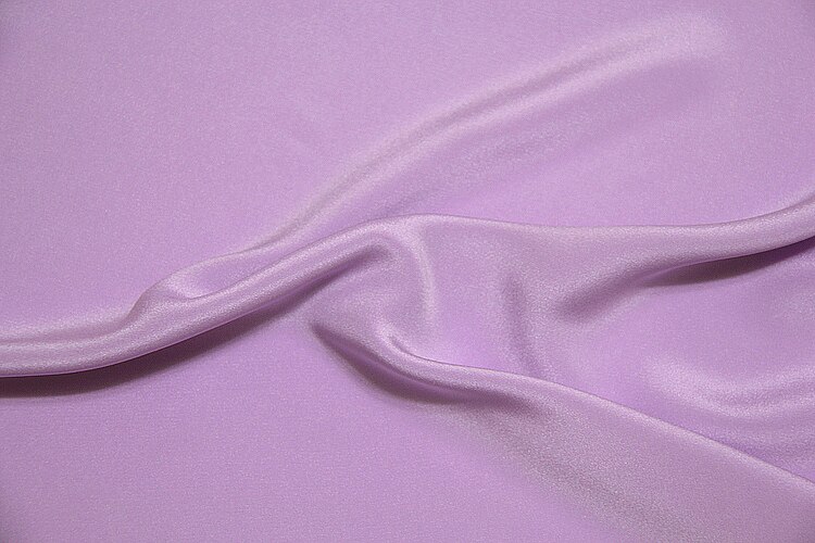 Light purple natural mulberry silk crepe de chine ... – Grandado