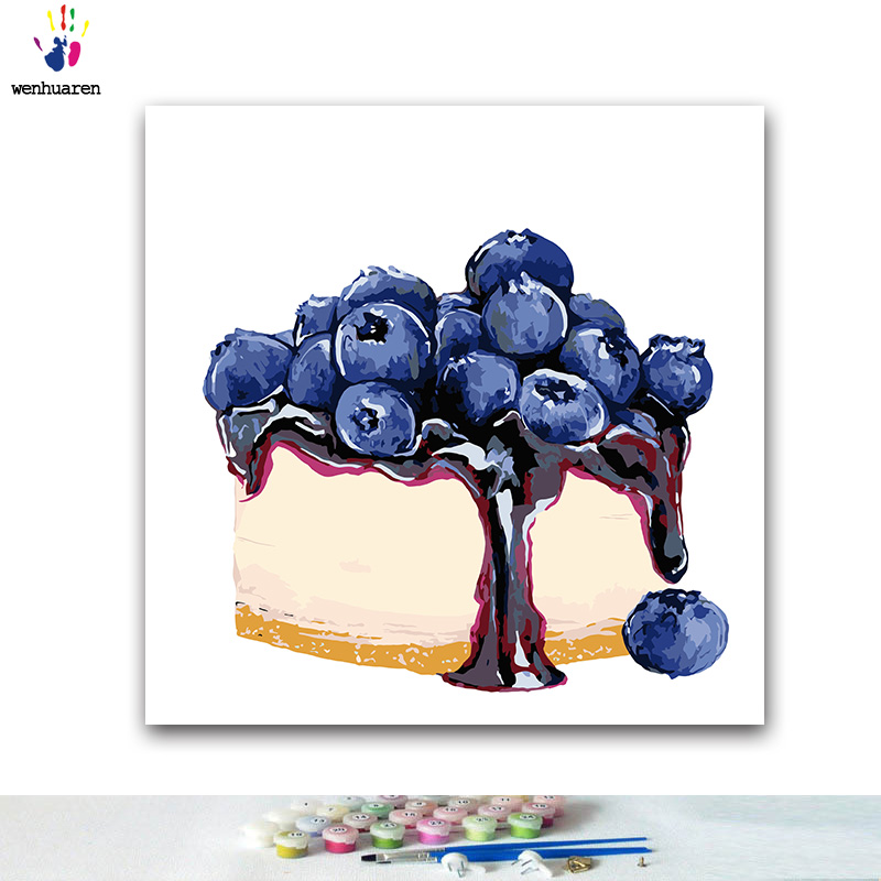 DIY colorings pictures by numbers with colors Blue... – Vicedeal