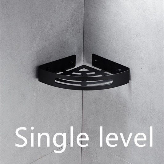 Stainless steel 304 Black bathroom corner shelf sh... – Vicedeal