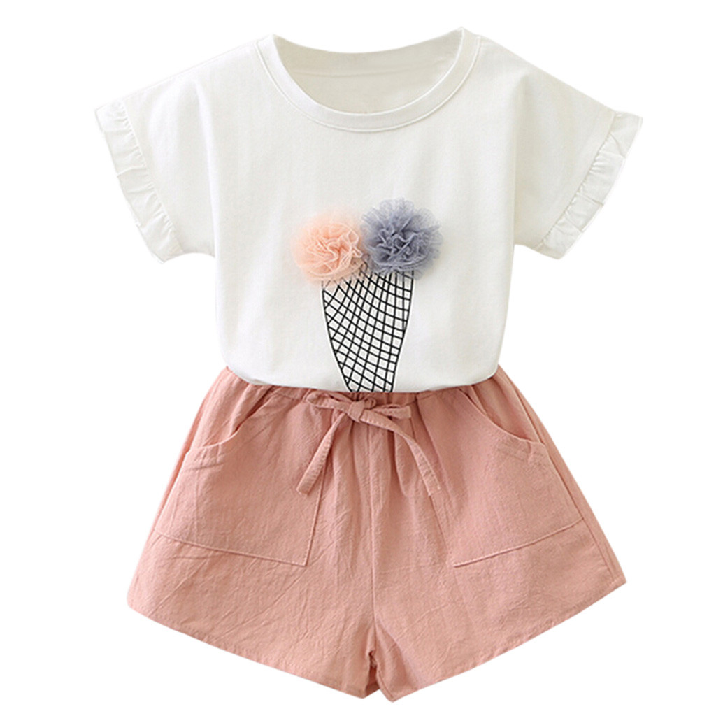 Peuter Kids Baby Meisjes Outfits Kleding Print Blo... – Grandado