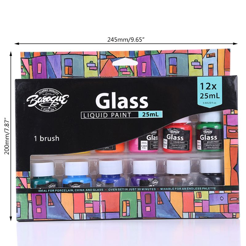 12 Colors 25ml Heavy Body Colors Pigments Fabric P... – Grandado