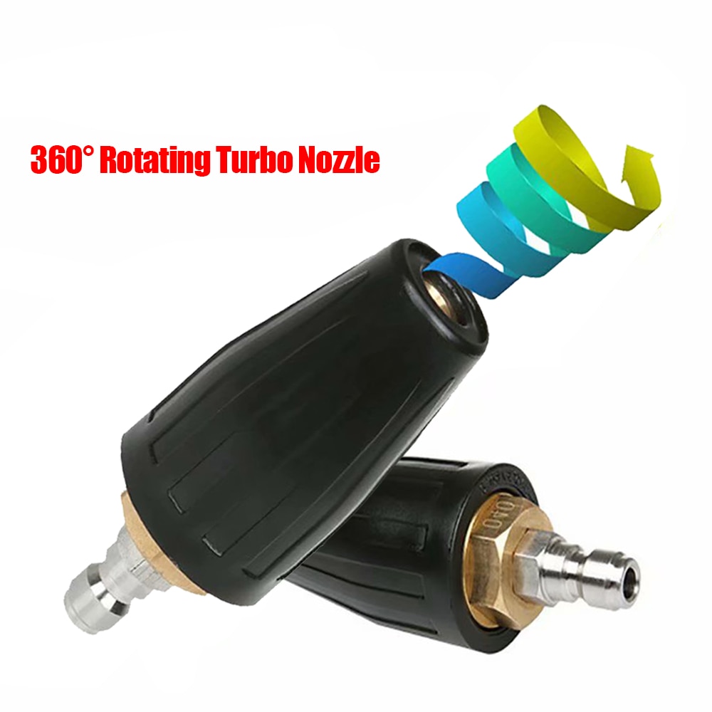 1/4" Quick Connect Rotating Turbo Nozzle High Pres... – Grandado