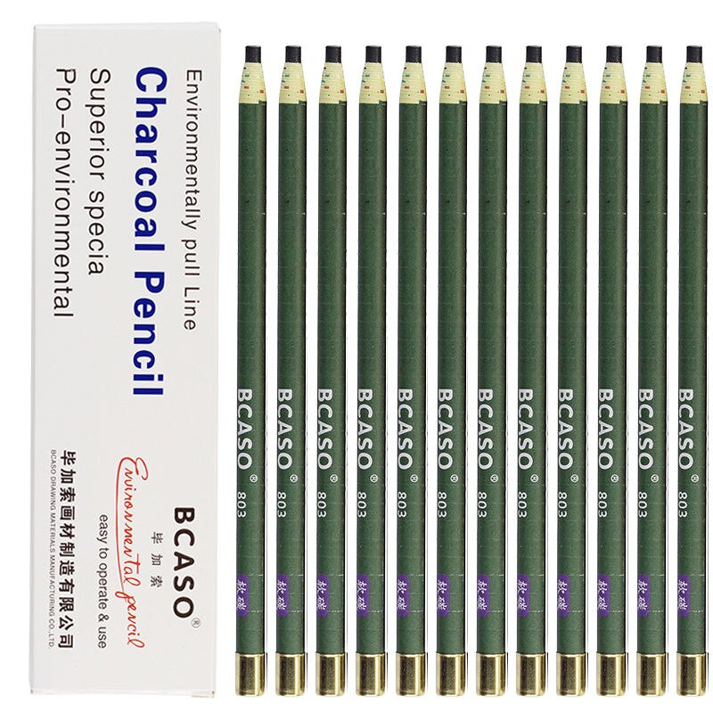 12Pcs Pull Thread Charcoal Drawing Pencils Set Sof... – Vicedeal
