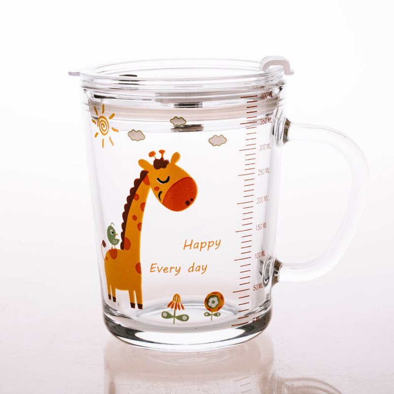 Transparent Calibration Cup with Lid Drinking Set ... – Grandado