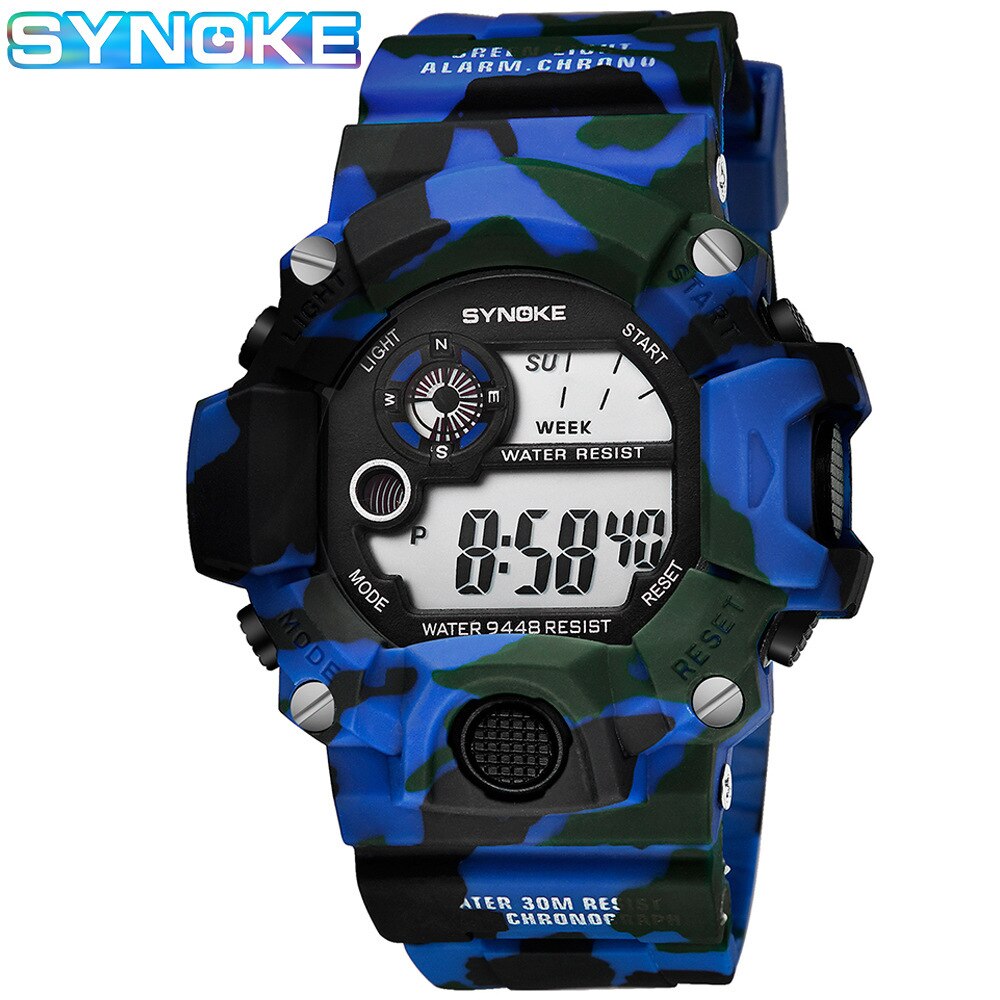 SYNOKE Men Electronic Watch Cool Camouflage Color ... – Vicedeal