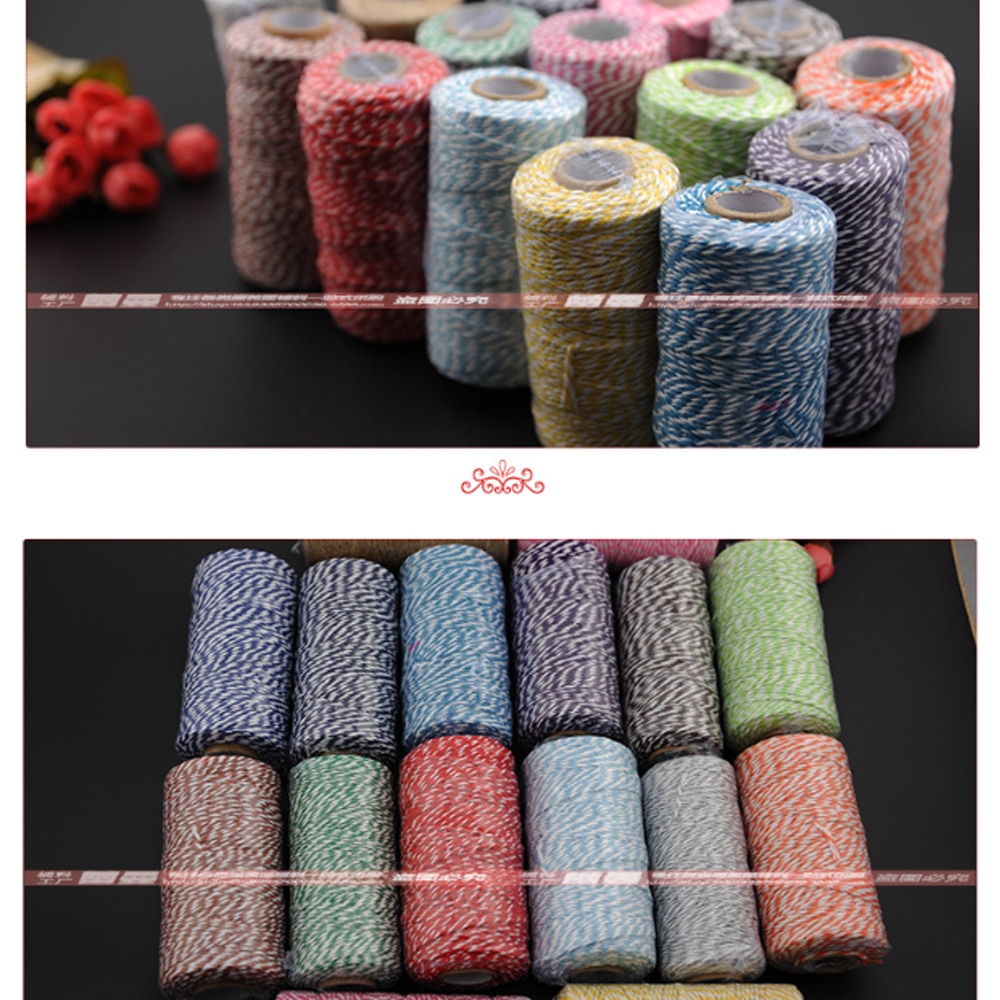 100M Cotton Kitchen Twine Wrap Cotton Rope Ribbon ... – Grandado