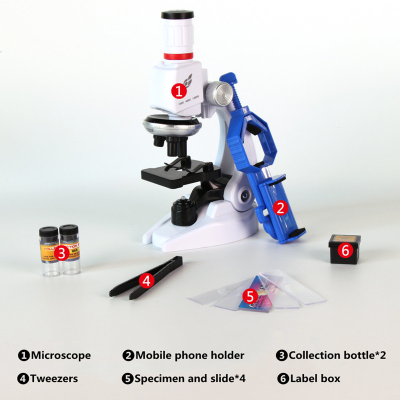 100X-400X-1200X Microscope Kit Laboratory Biologic... – Grandado