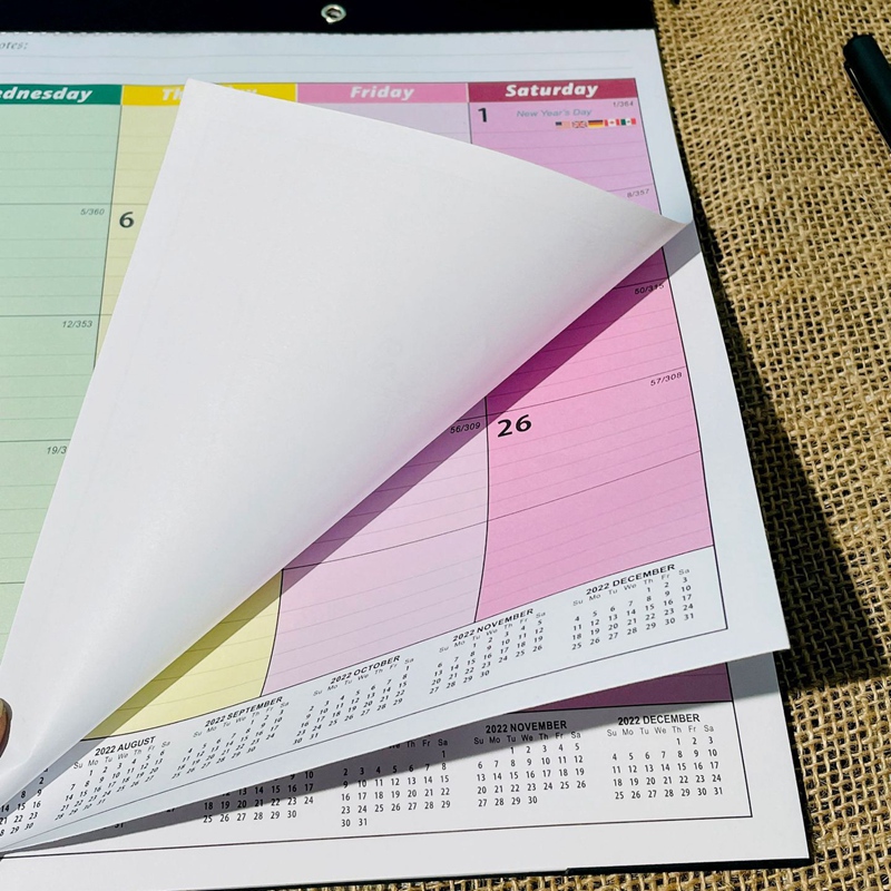 2022-2023 - 18 Maandelijkse/Muur Kalender, Grote K... – Vicedeal