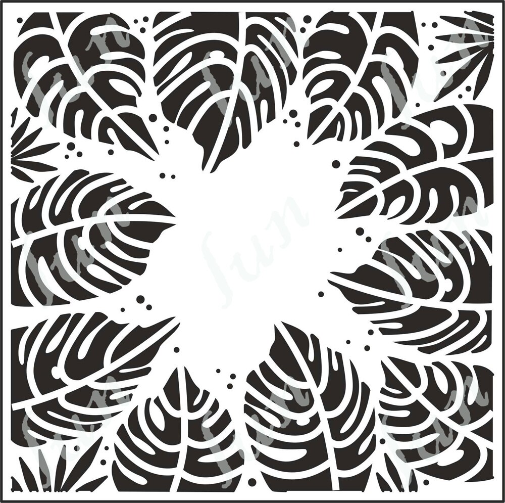 2022 Layered Tropical Leaves Stencils Craft Die fo... – Grandado