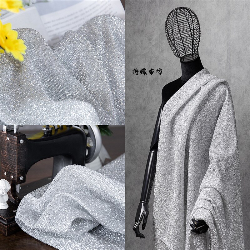 Su Fuer Silver Light Elastic Dance Costume Fabric ... – Grandado