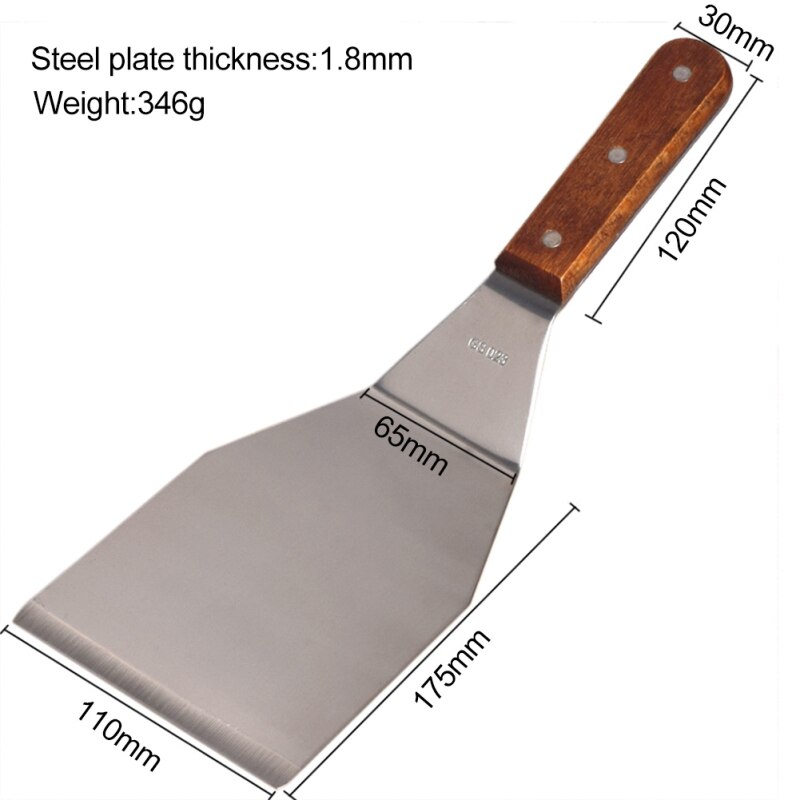 Stainless Steel Pizza Spatula With Wooden Handle H... – Grandado