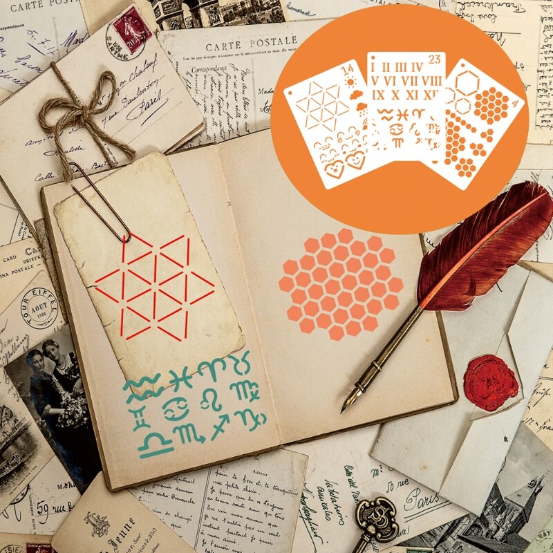 57EC 24 Pack Journal Planner Stencils, Reusable Bu... – Grandado